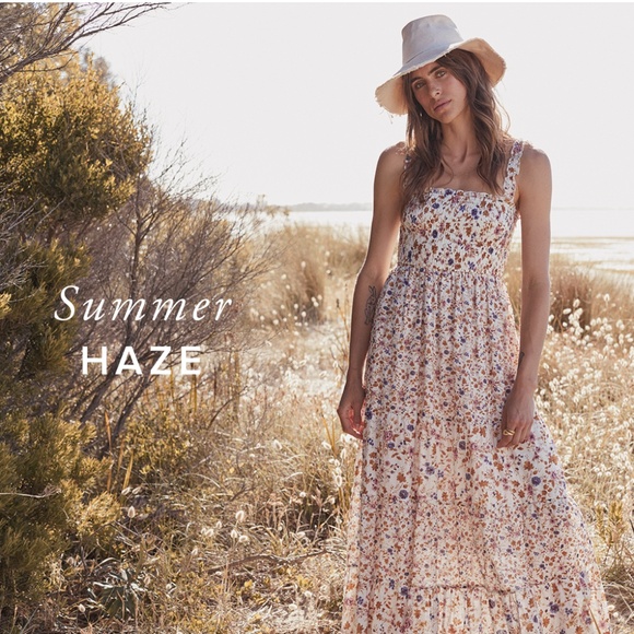 Auguste The Label | Dresses | Auguste The Label White Floral Maxi Dress ...